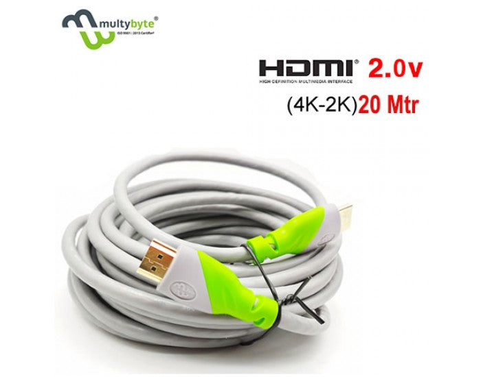 MULTYBYTE HDMI CABLE 20M 4.95GB/S 4K 60HZ – BROOT COMPUSOFT LLP