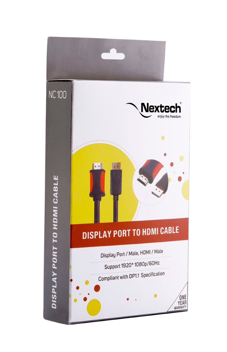 Nextech DP To Hdmi Cable 3M NC100 – BROOT COMPUSOFT LLP
