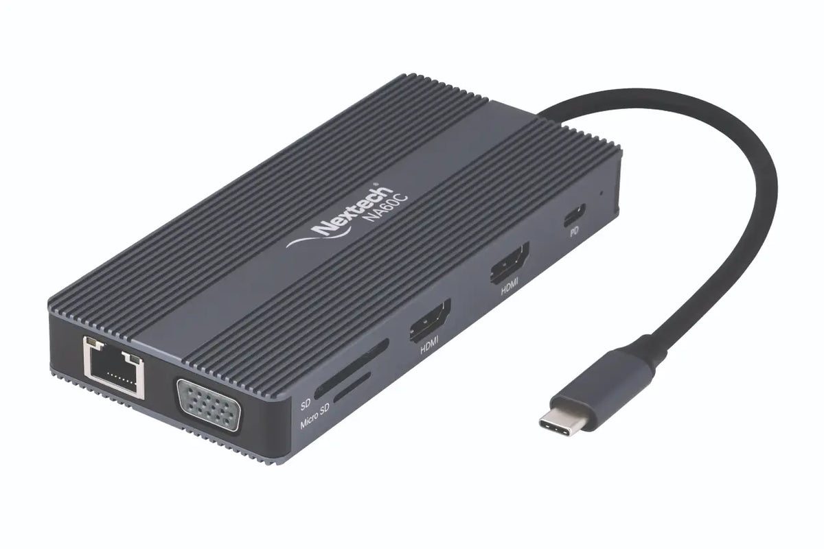 Nextech 12 In 1 Dual Hdmi Usb C Display Dock NA60C – BROOT COMPUSOFT LLP