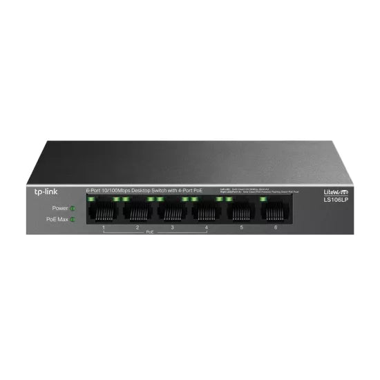 TP-Link 4 Port Poe Switch (4 Normal Poe + 2 Normal Uplink) LS106LP ...