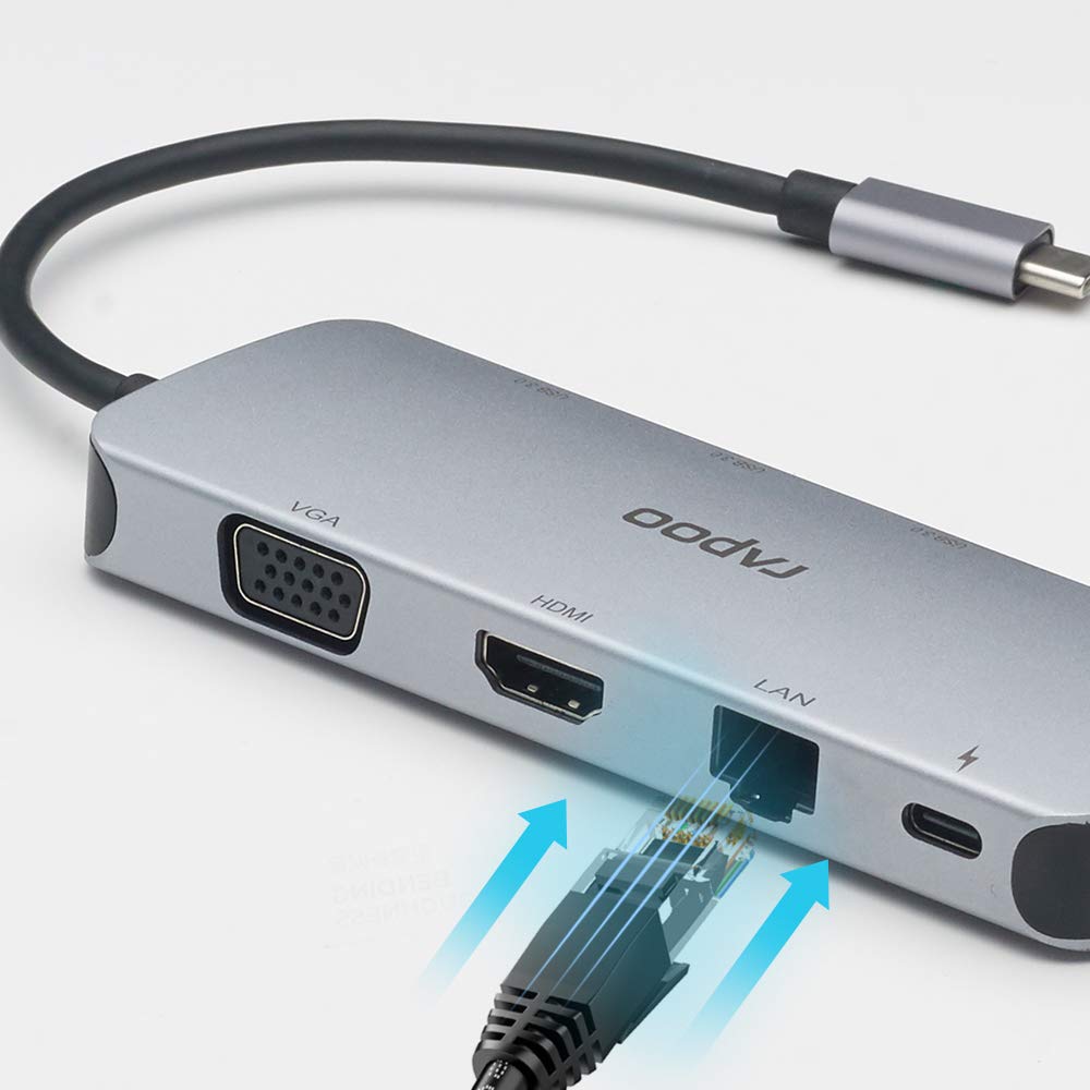 Rapoo XD200C USB C Hub Adapter, 10-in-1 Adapter, with 4K HDMI – BROOT ...