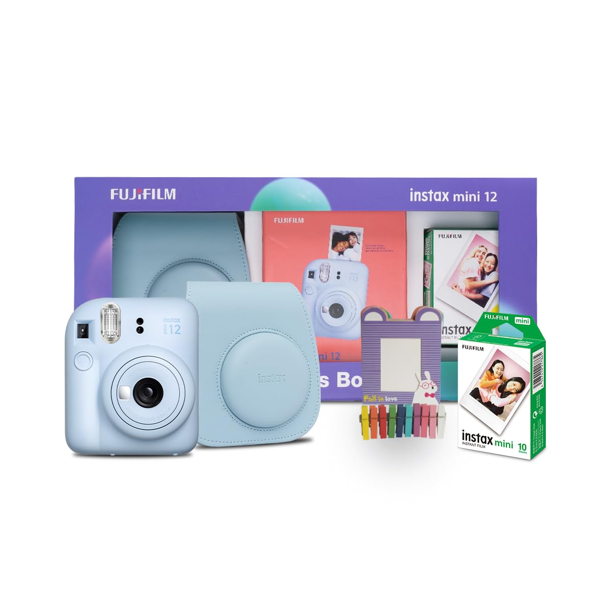 FUJIFILM Instax Mini 12 Moments Box Instant Camera with 20 Shots ...