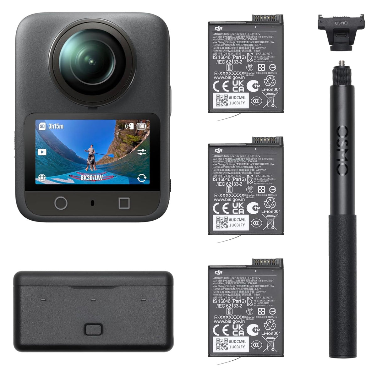 DJI Osmo 360 Adventure Combo,360 Camera With 1-Inch 360° Imaging, Nati ...