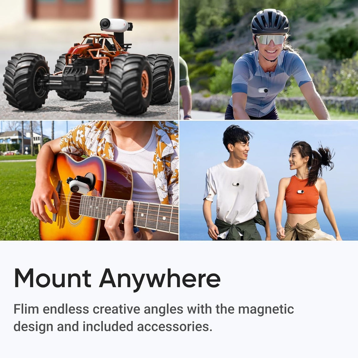 Insta 360 GO 3S 128GB Black-Small & Lightweight Action Camera White ...