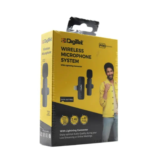 DigiTek Wireless Microphone Lighting Connector With 1 Mic DWM-007 PRO ...