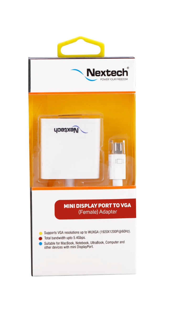 Nextech Mini Display Port to VGA (Female) Adapter NA20 – BROOT ...